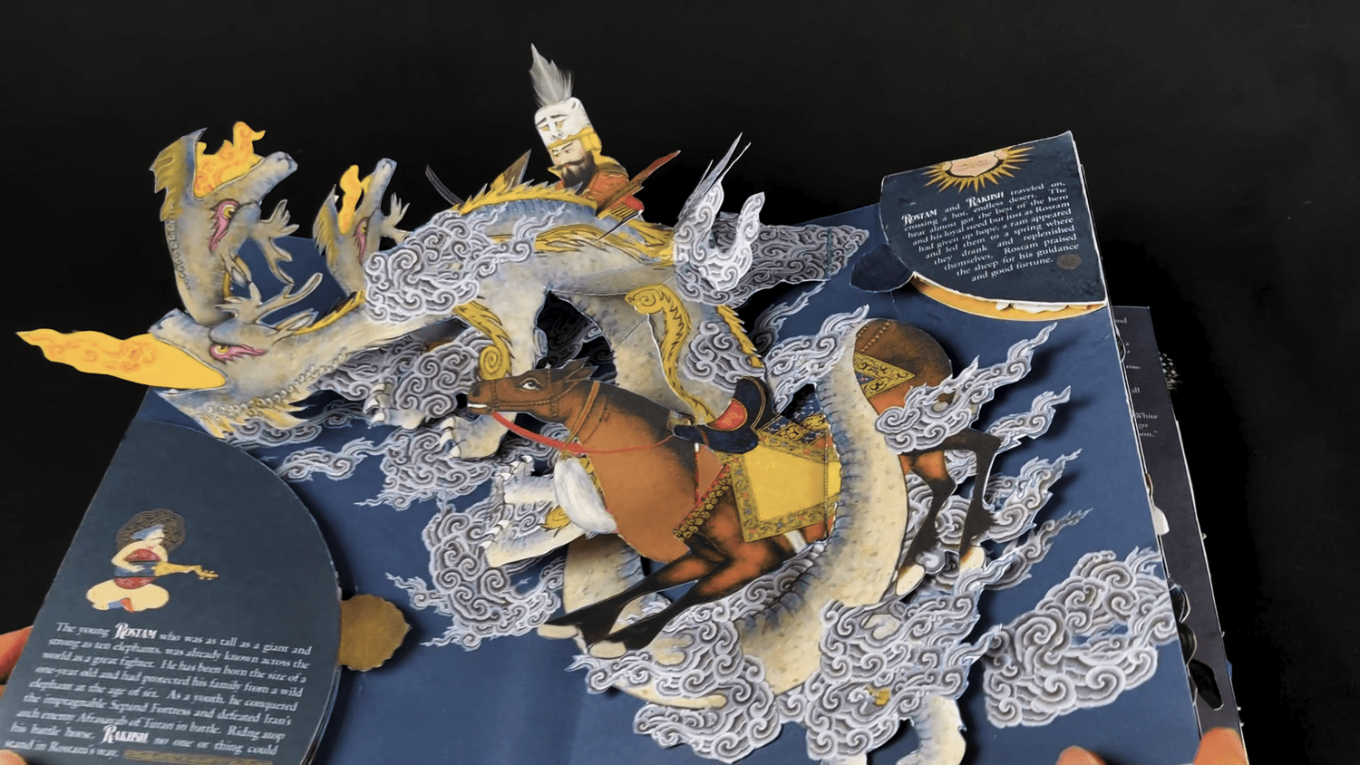 The Seven Trials of Rostam | A popup book