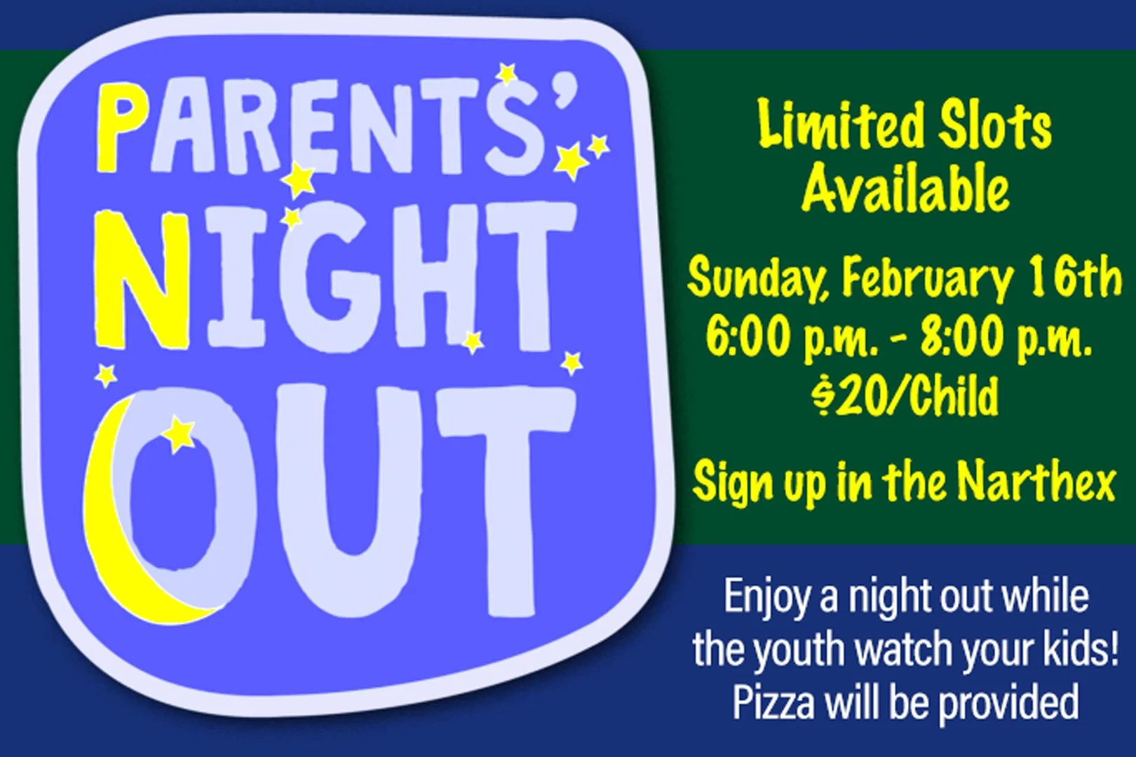 Parents’ Night Out — Zion Lutheran Church