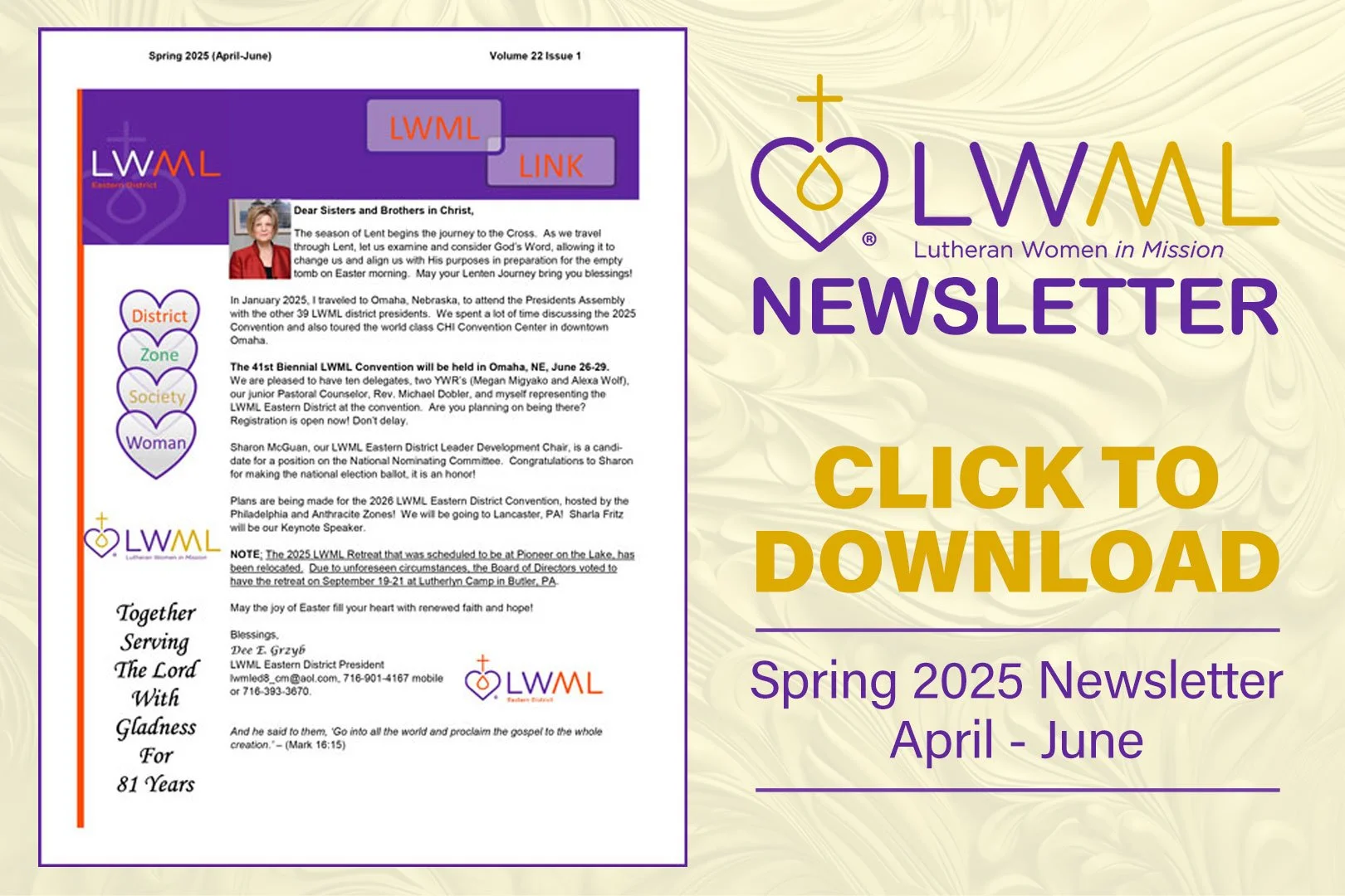 LWML Spring 2025 Newsletter — Zion Lutheran Church