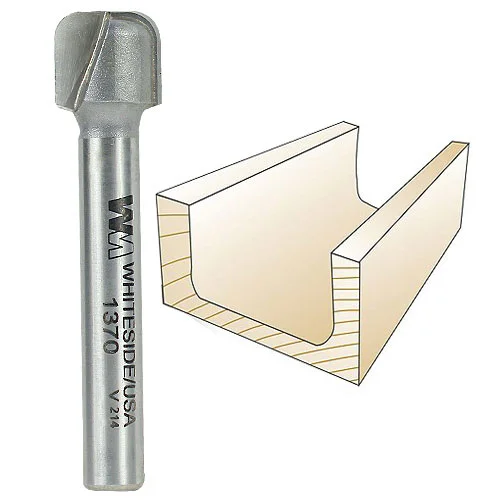 Carbide Router Bits Whiteside Bowl & Tray Router Bit - 1/4-Inch Radius ...