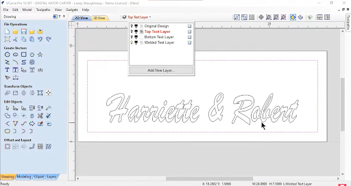 Vectric Tutorial – A Look at 3 Approaches to Text-on-Text Designs ...