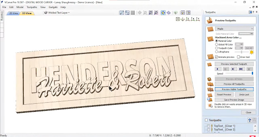 Vectric Tutorial – A Look at 3 Approaches to Text-on-Text Designs ...