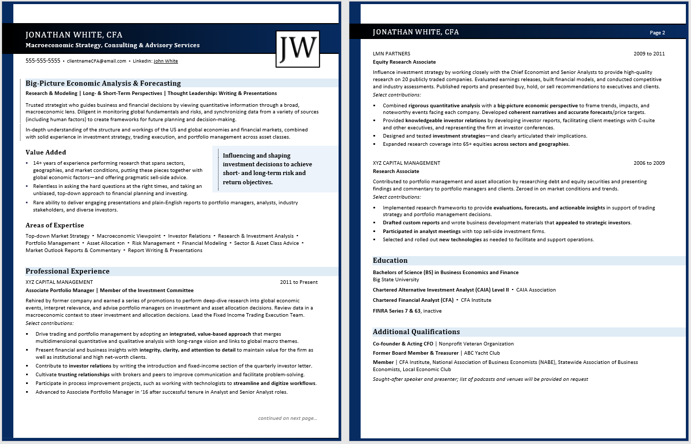 Resumes for Executives & Career Changers — COMPELLING RESUMES