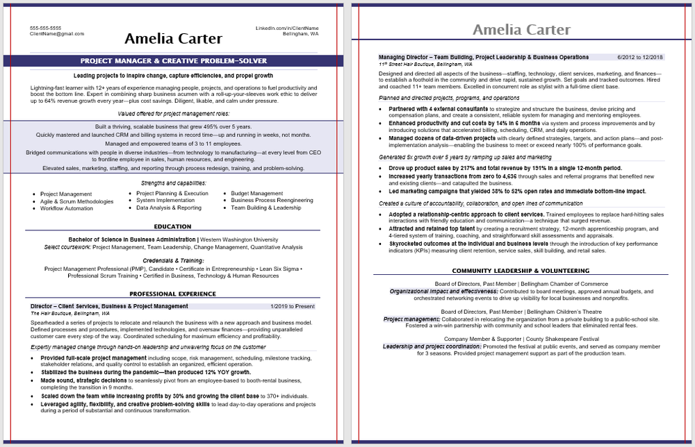 Resumes for Executives & Career Changers — COMPELLING RESUMES