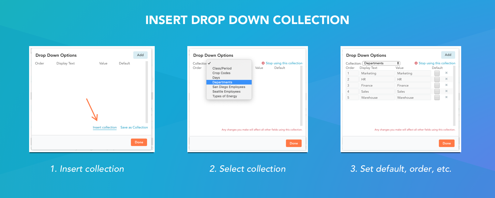 ProTip: Configure Your Drop Down Menu - GoFormz