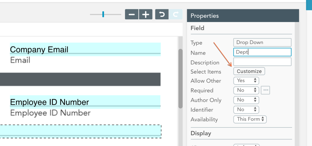 ProTip: Configure Your Drop Down Menu - GoFormz