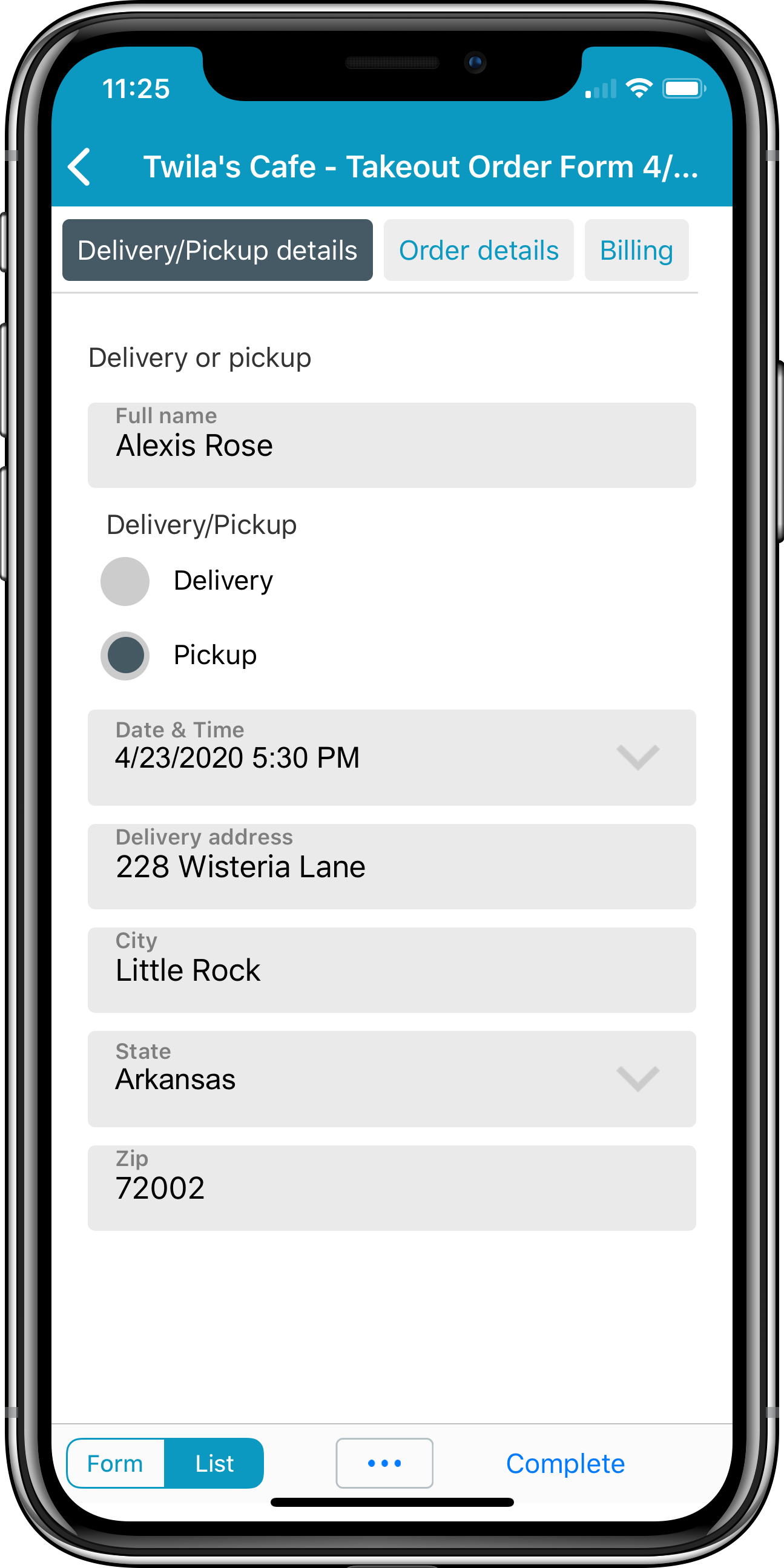 Spotlight Form: The Digital Restaurant Order Form - GoFormz