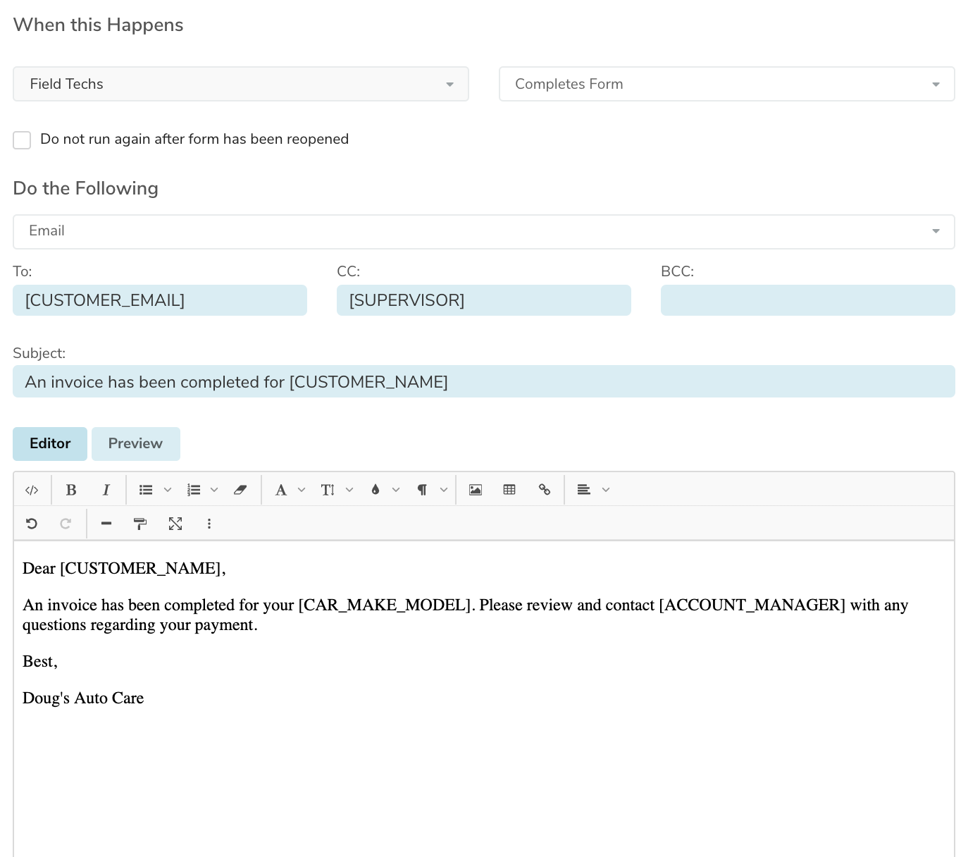 ProTip: Customize your Template Events with Template Variables - GoFormz