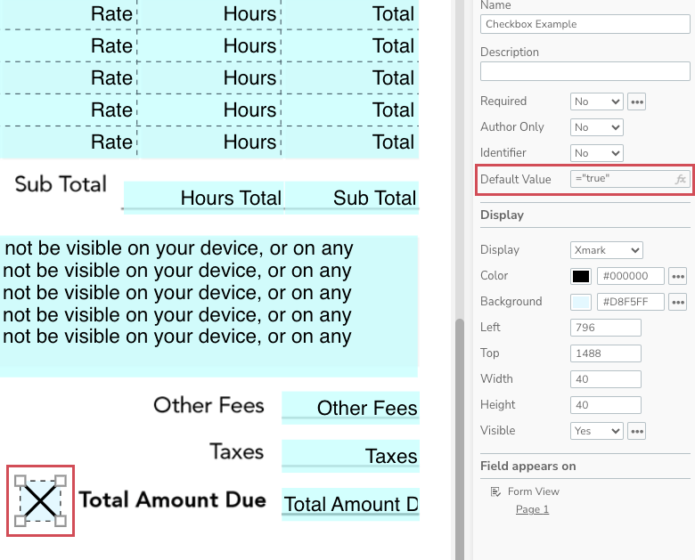 ProTip: Setting a CheckBox Field to Default as "Checked" - GoFormz