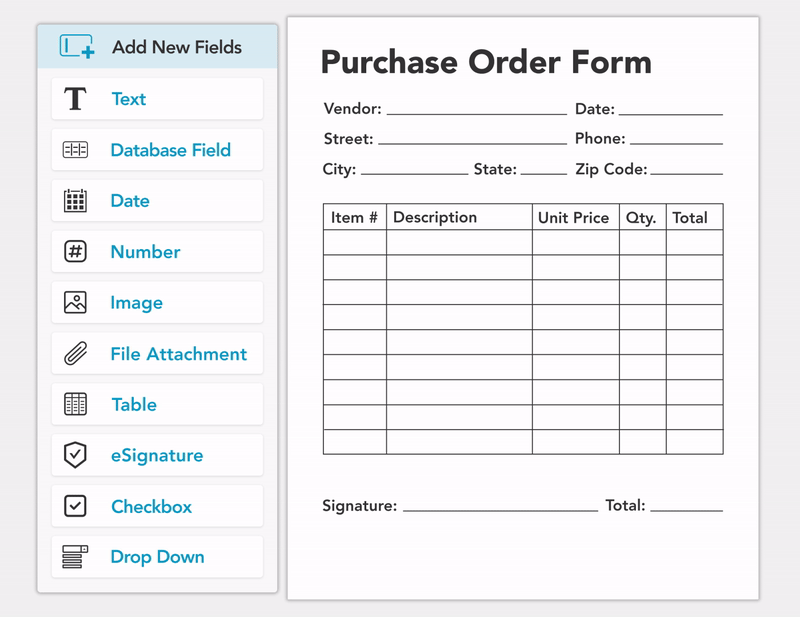 How to Use Database Fields with GoFormz - GoFormz