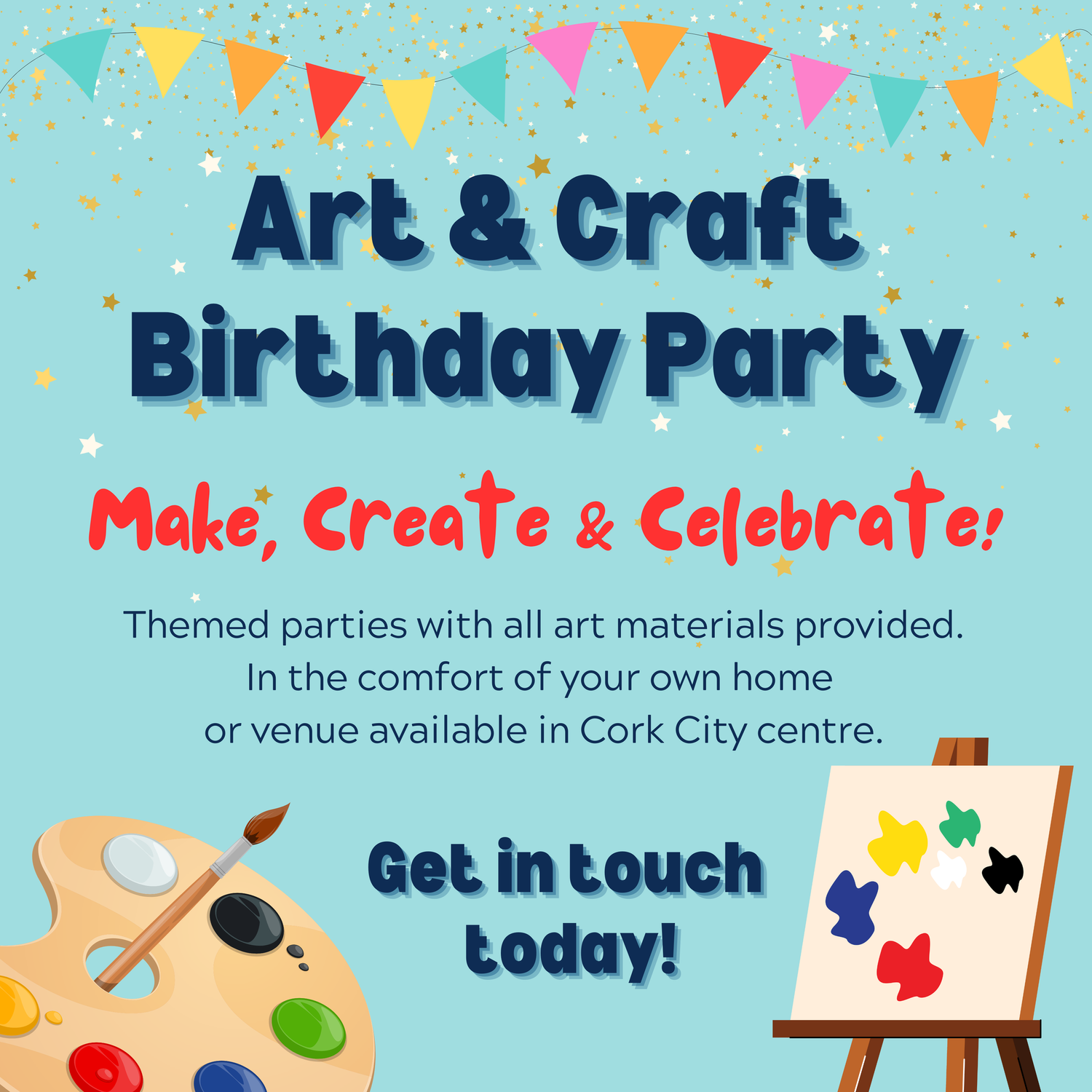 Art & Craft Birthday Parties — Declan O' Meara Art