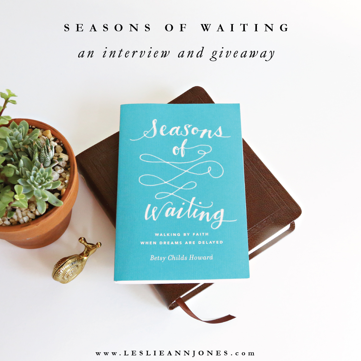 Seasons of Waiting: An Interview and Giveaway — Leslie Ann Jones