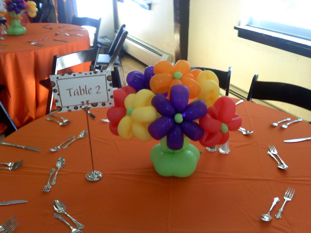 Balloon Table Arrangements