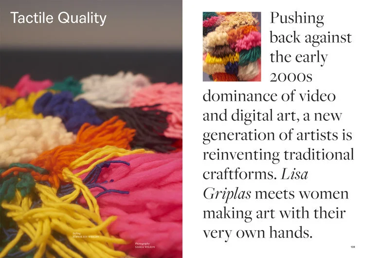 WOOL MAGAZINE SPRING 2018 FEATURE — Crossing Threads®