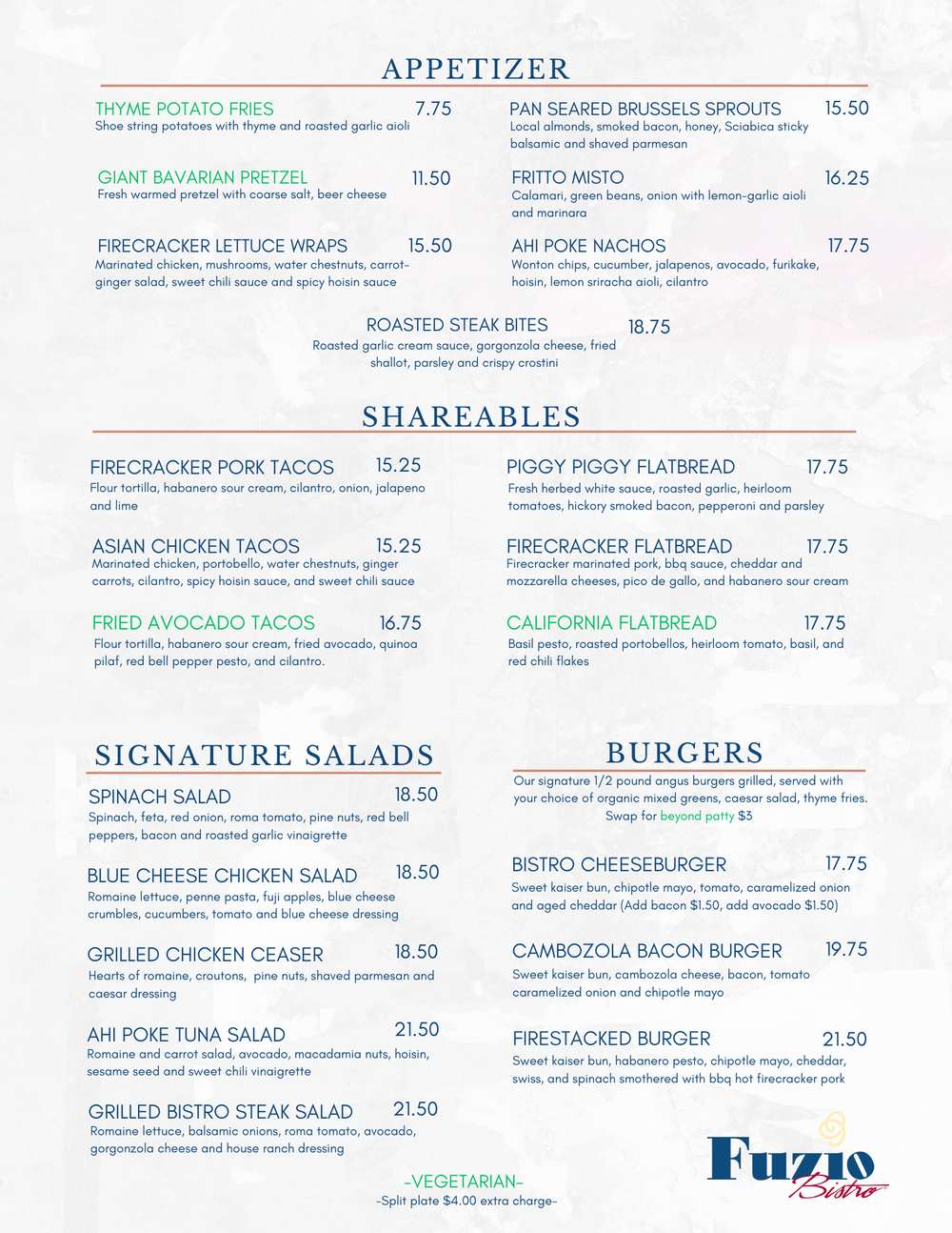 Our Menu — Fuzio Universal Bistro