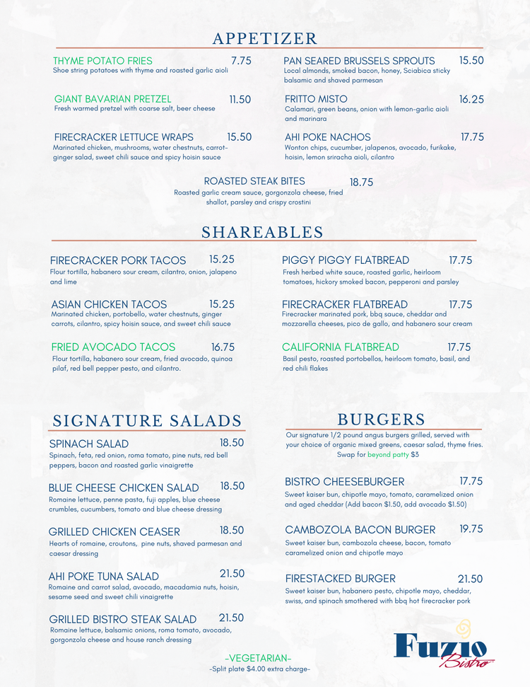 Our Menu — Fuzio Universal Bistro