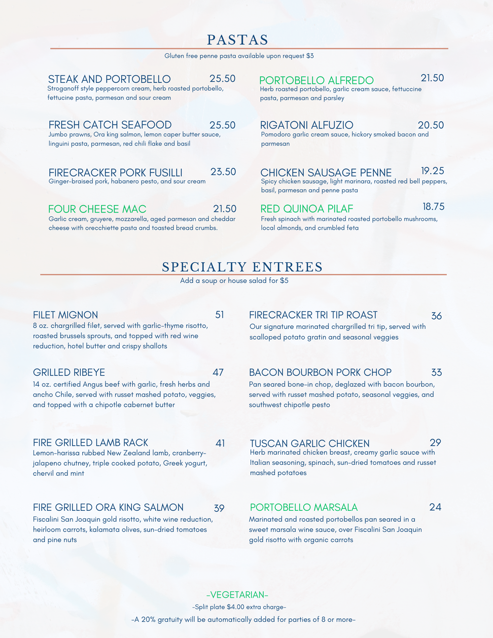 Our Menu — Fuzio Universal Bistro