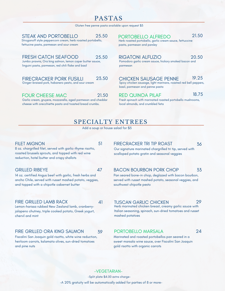 Our Menu — Fuzio Universal Bistro