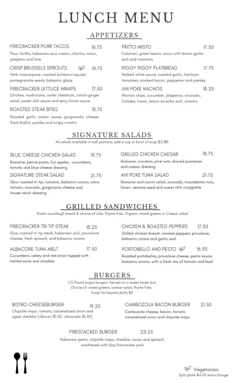 Our Menu — Fuzio Universal Bistro