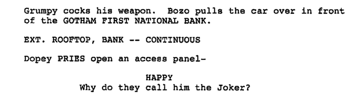 BRAD DAILEY | SCRIPT FORMAT 2: SCENE HEADINGS