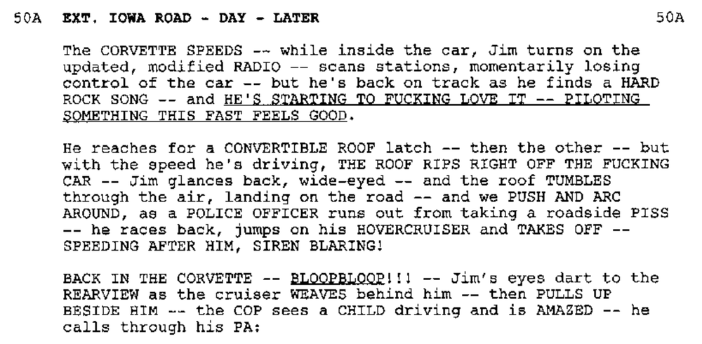 BRAD DAILEY | SCRIPT FORMAT 3: NARRATIVE DESCRIPTION
