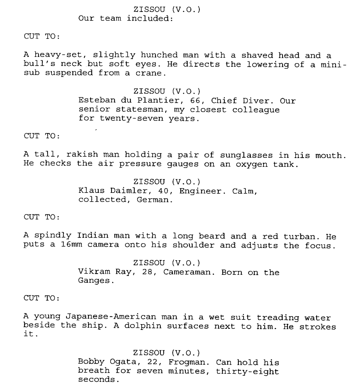 BRAD DAILEY | SCRIPT FORMAT 3: NARRATIVE DESCRIPTION