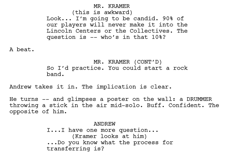 BRAD DAILEY | SCRIPT FORMAT 4: CHARACTER DIALOGUE + HEADINGS
