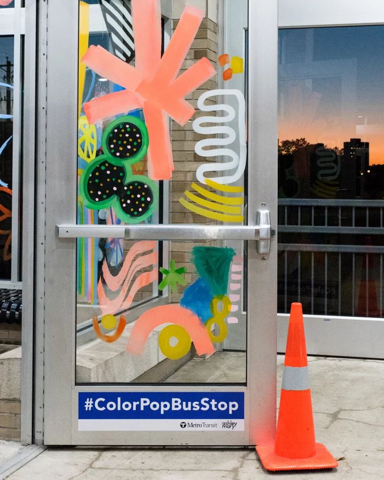 Color Pop Bus Stop — Ashley Mary