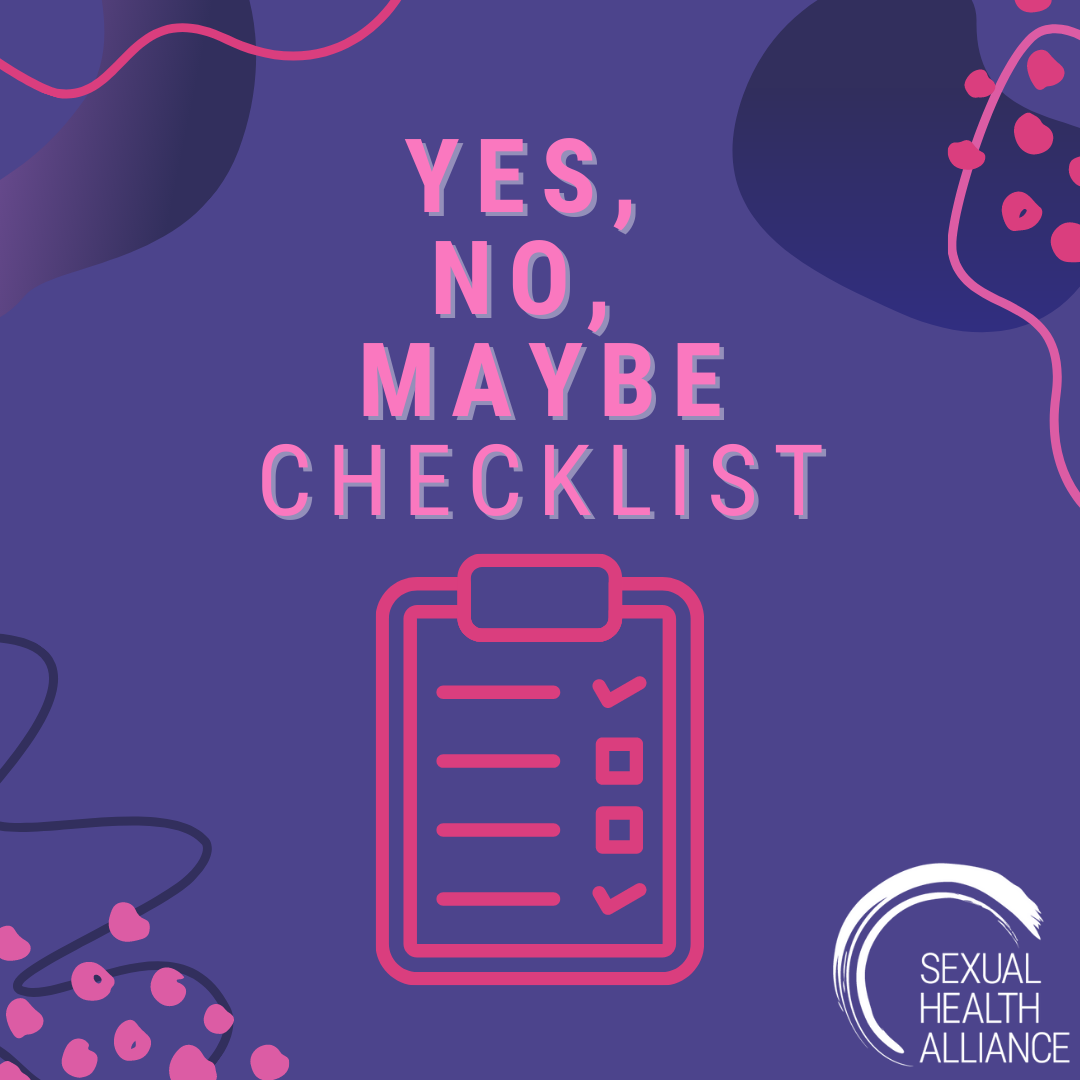 Yes, No, Maybe Checklist for Sexual Health Providers - Perfect for ...