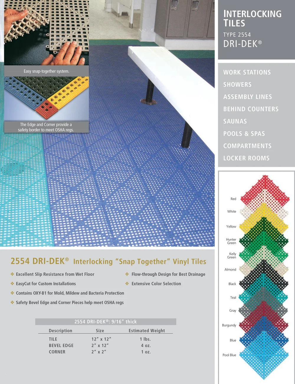 2554 DRI-DEK — Cactus Mat