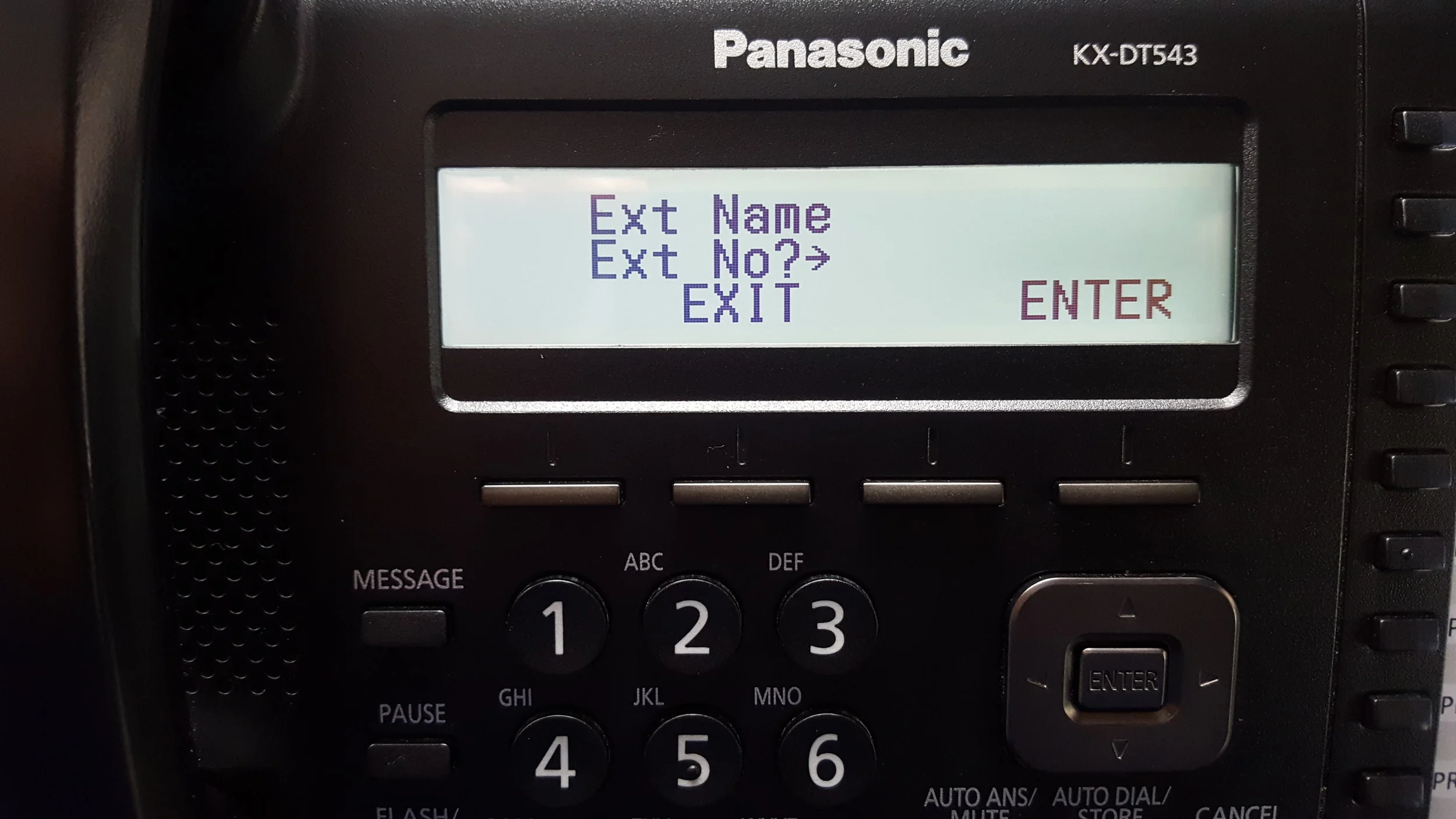 Changing the NAME of an extension — Clearlines Telephone