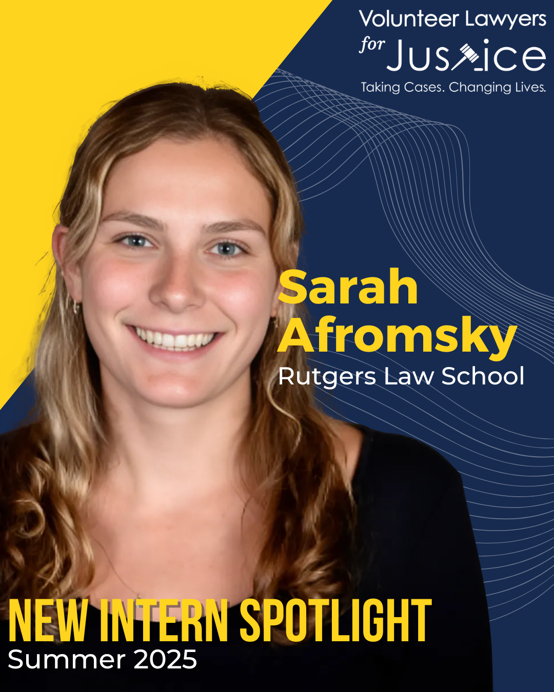 New Summer 2025 Intern Spotlight: Sarah Afromsky — Volunteer Lawyers ...