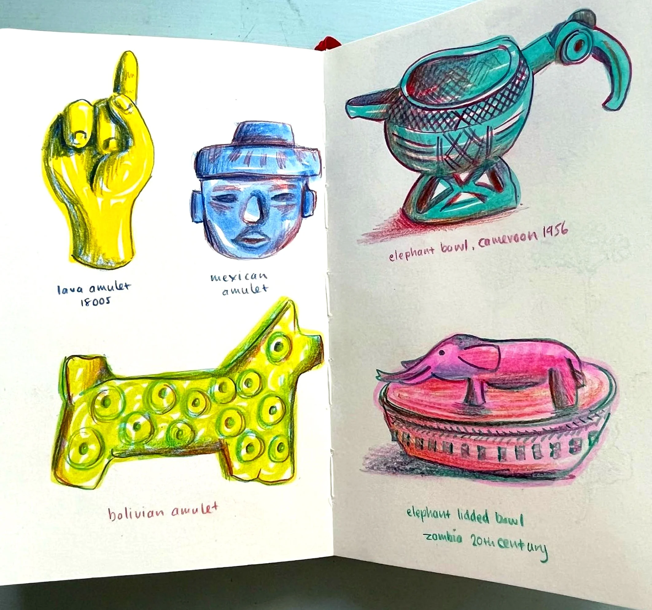 Museum drawings — Corinne Welch