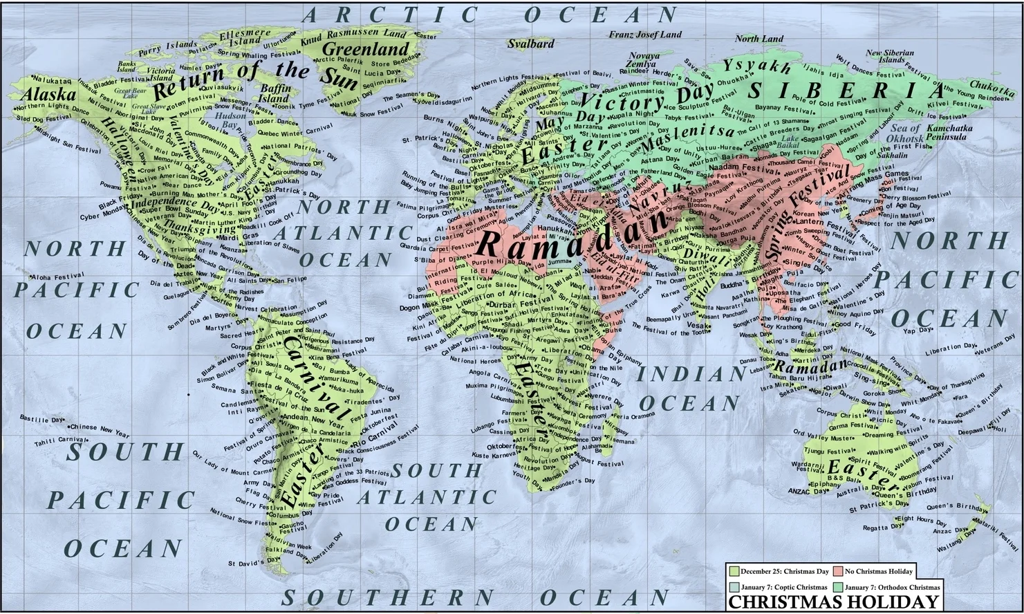 Map of Festivals — Halcyon Maps