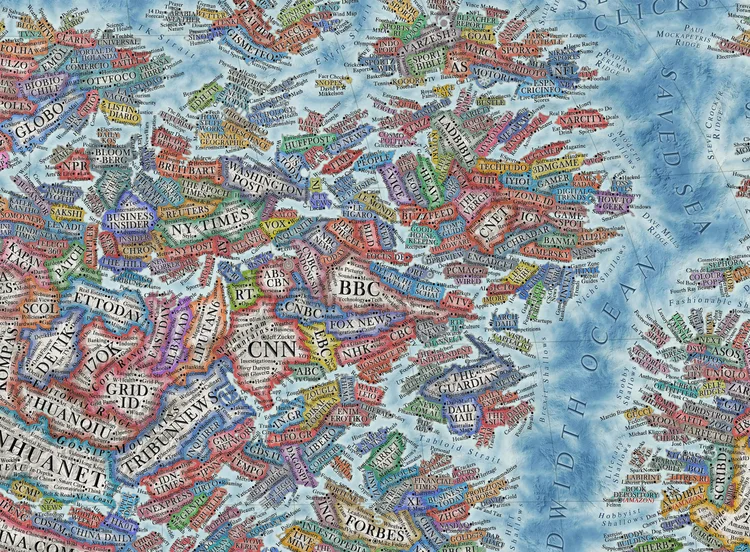 Map of the Internet — Halcyon Maps