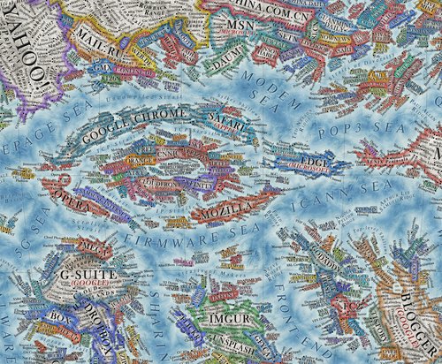 Map of the Internet — Halcyon Maps