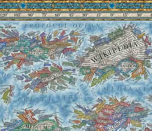 Map of the Internet — Halcyon Maps