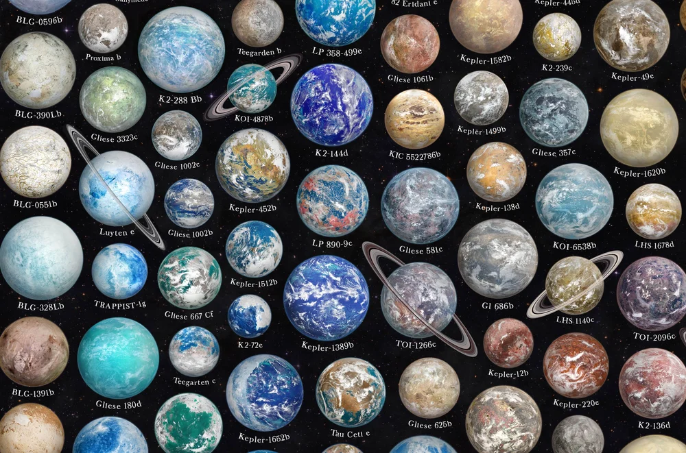 900 Rocky Exoplanets Visualized! — Halcyon Maps