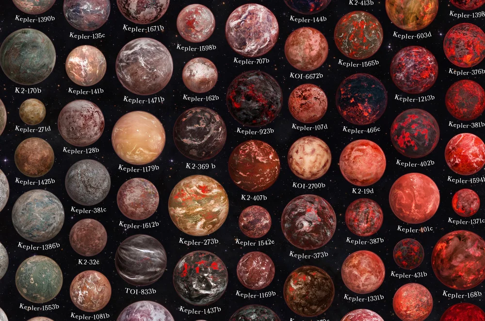 900 Rocky Exoplanets Visualized! — Halcyon Maps