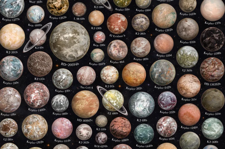 900 Rocky Exoplanets Visualized! — Halcyon Maps