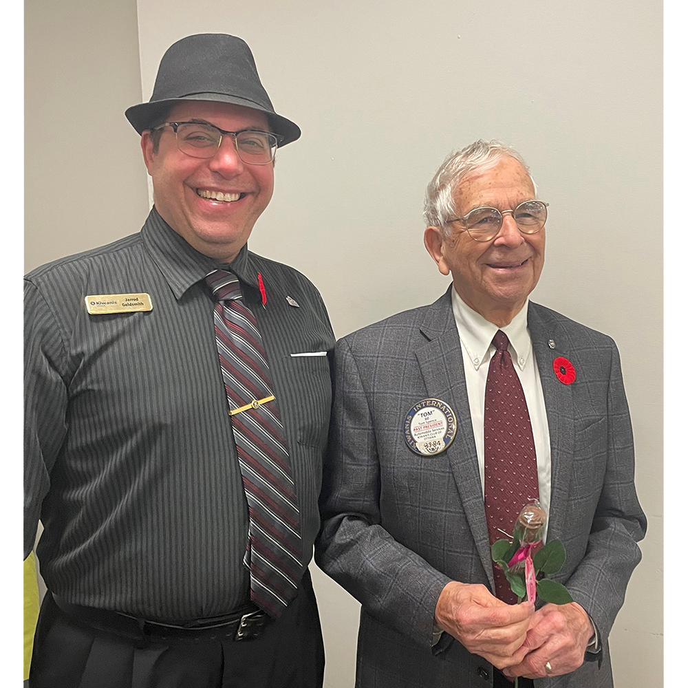 President's Rose for Tom Spence — Kiwanis Club of Ottawa