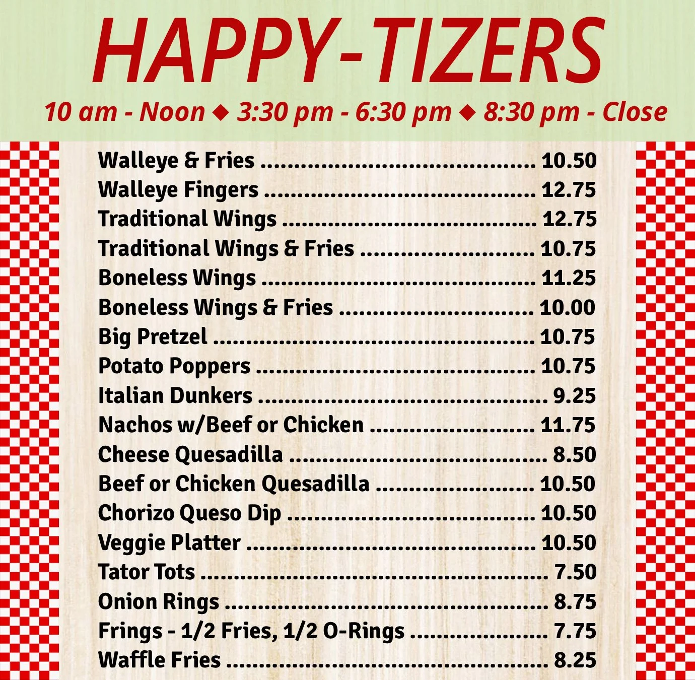 Lunch/Daily/Drink Specials — Jimmy's Food & Drink