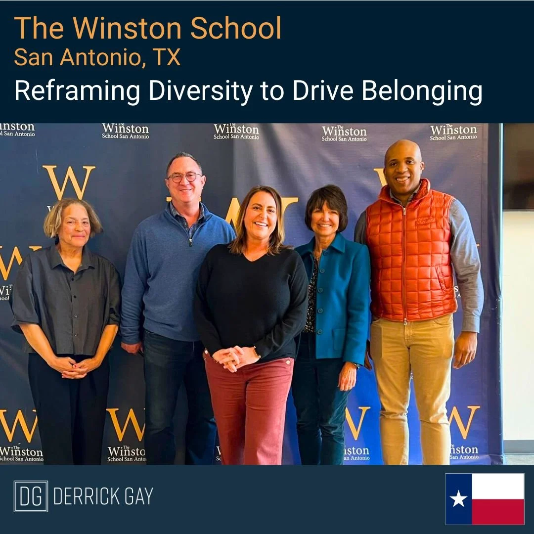 Belonging at The Winston School San Antonio — Dr. Derrick Gay