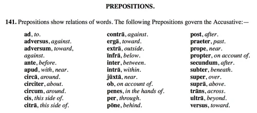 Latin Prepositions — Latin for Rabbits