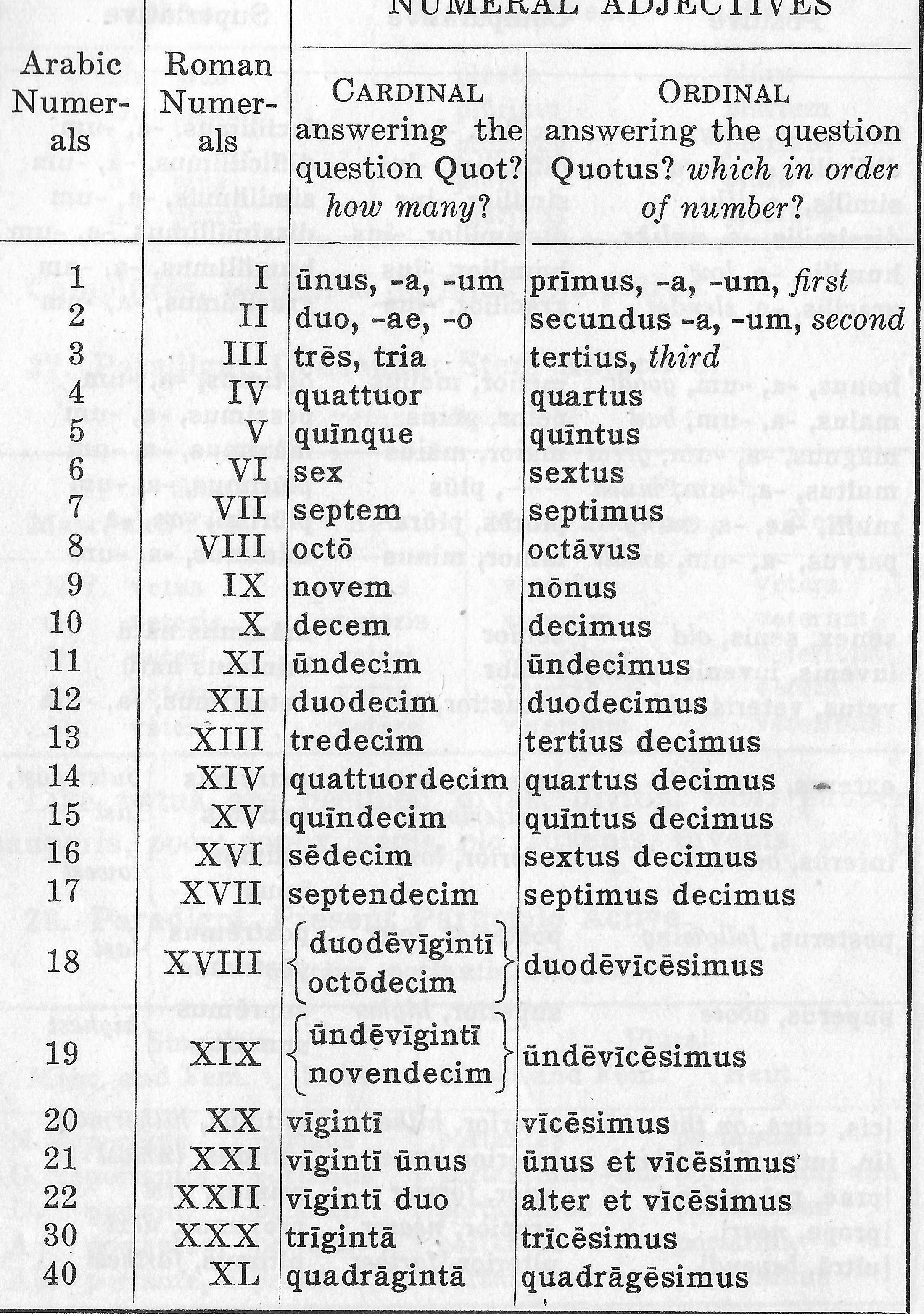 Roman Numbers — Latin for Rabbits