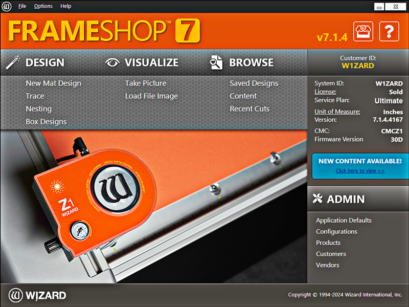 FrameShop Software — Wizard International, Inc.