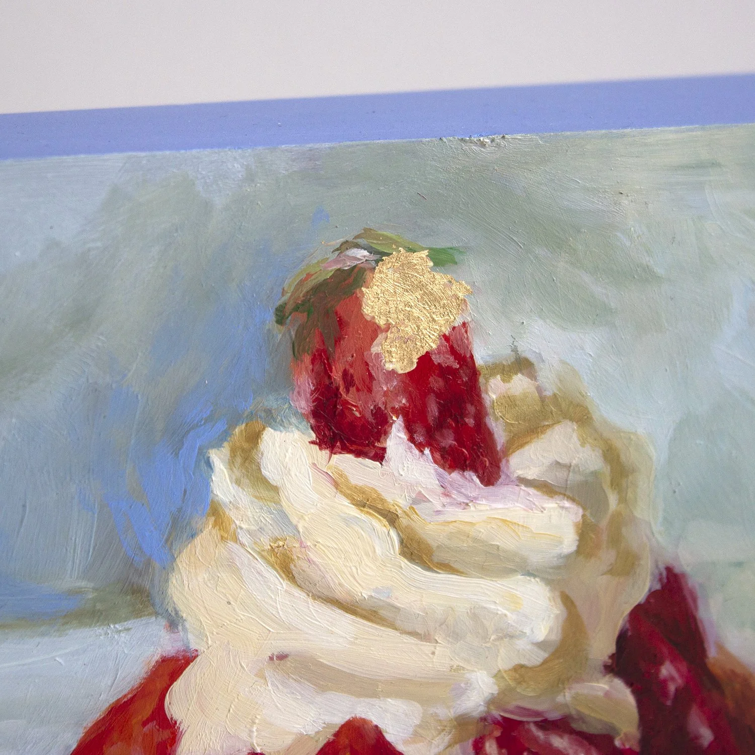 Straberry Tart // Original Oil Painting — LAURA SHULL | fine art