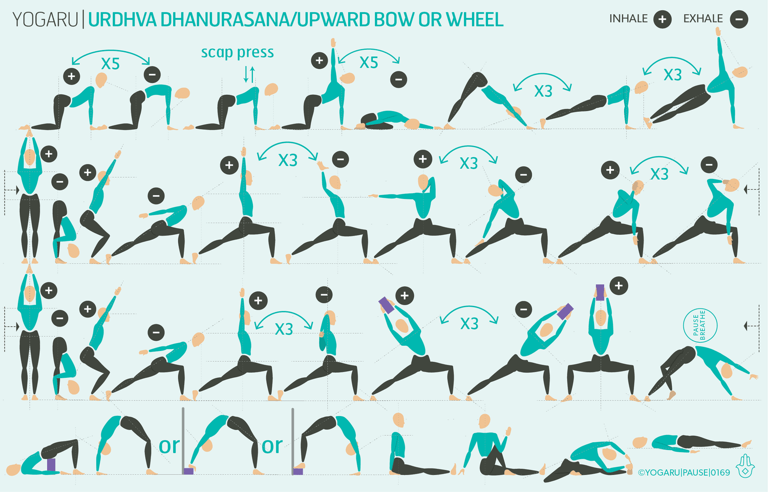 Urdhva Dhanurasana - Upward Bow or Wheel — YOGARU