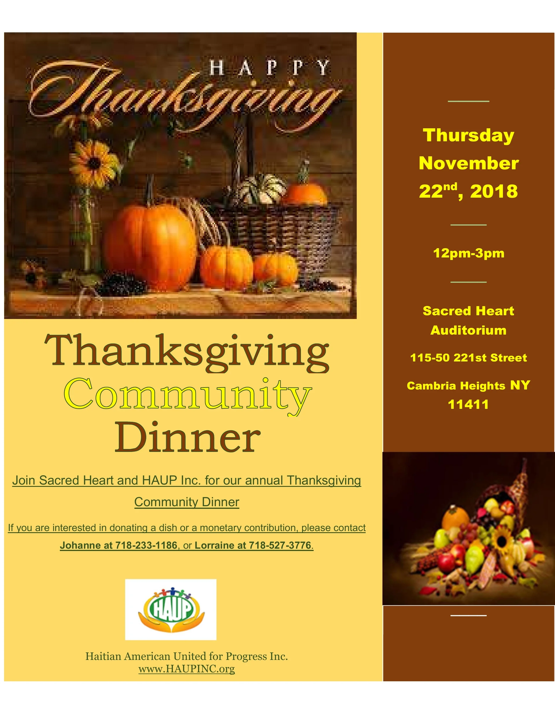 Thanksgiving Feast Flyer