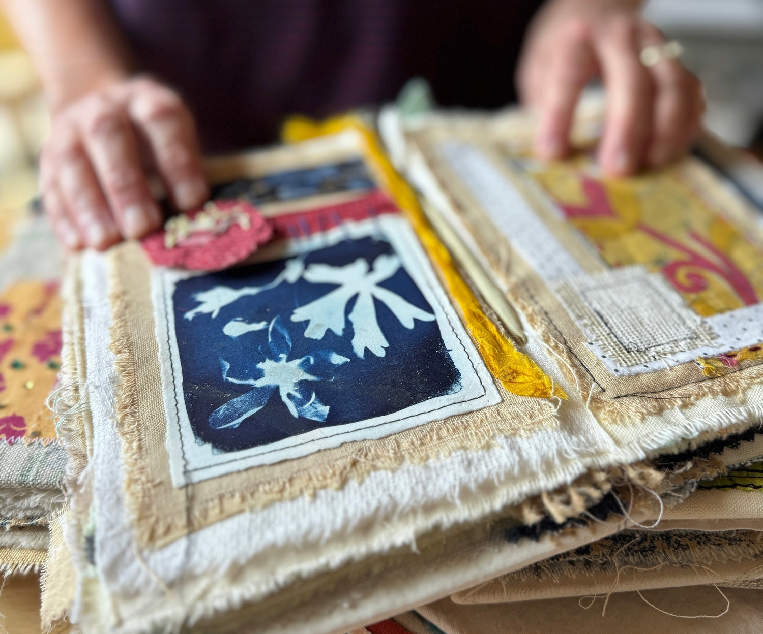 Why I Love a Textile-Page Art Journal — carol ann webster